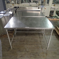 Assorted Stainless Steel Tables & Trash Cans | Surplus Solutions